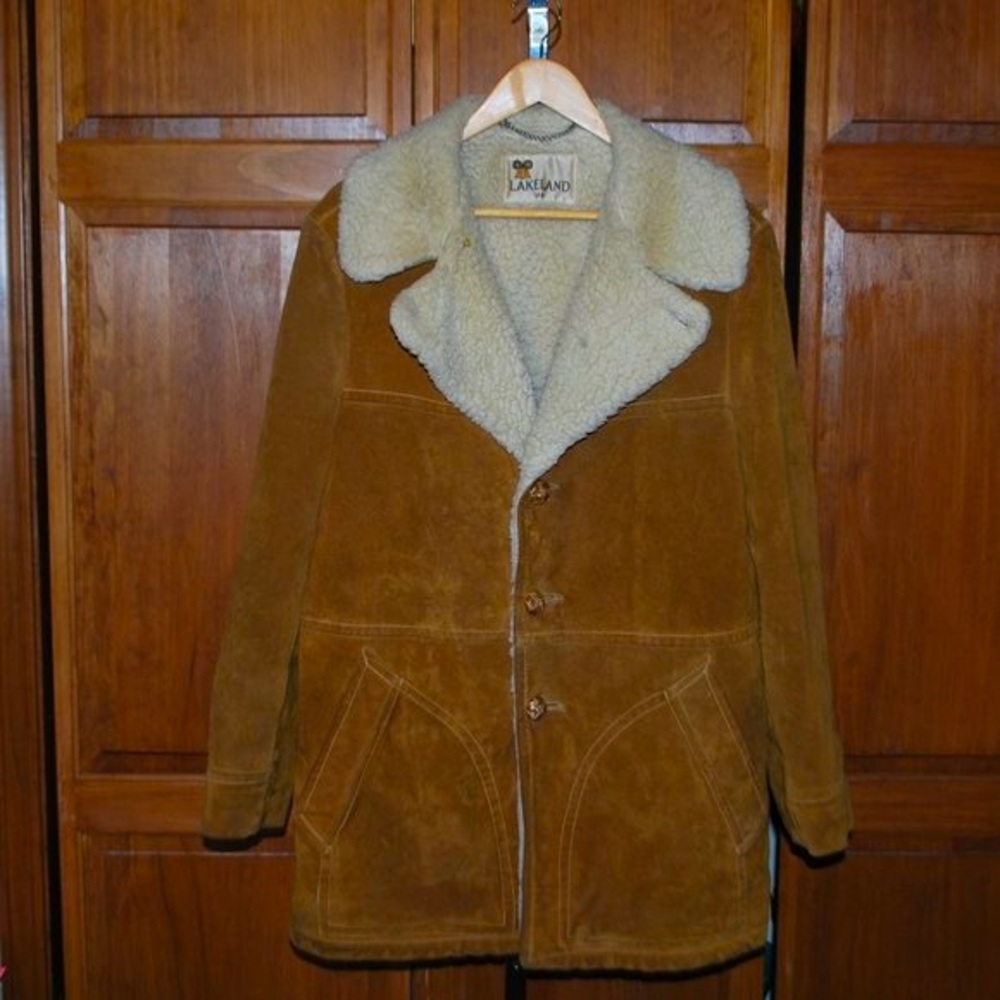 Vintage Lakeland Suede Sherpa Lined Ranch Jacket Size… - Gem